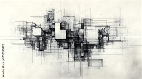 Vertical And Horizontal Alignment Of Some Lines And Nodes Creating A Balance Between Order And