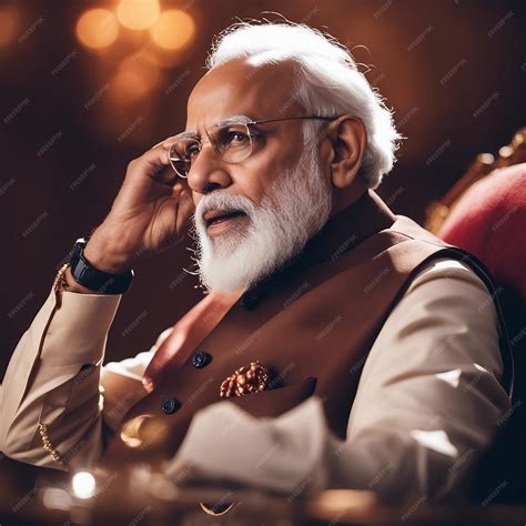 Premium Photo A Perfect Portrait Pm Narendra Modi