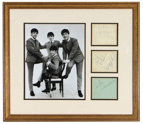 Lot Detail The Beatles A Beautiful Set Of 1963 Autographs Caiazzo