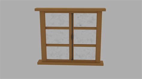Wooden Window 3d Model Turbosquid 2290597