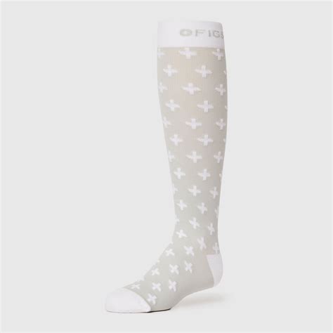 Womens Repeat Cross Compression Socks Crossgrey · Figs