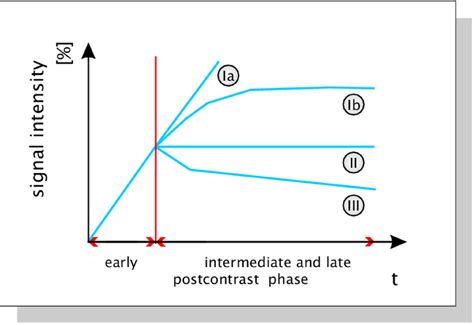 schematic drawing of the time signal intensity curve types 2 type i download scientific
