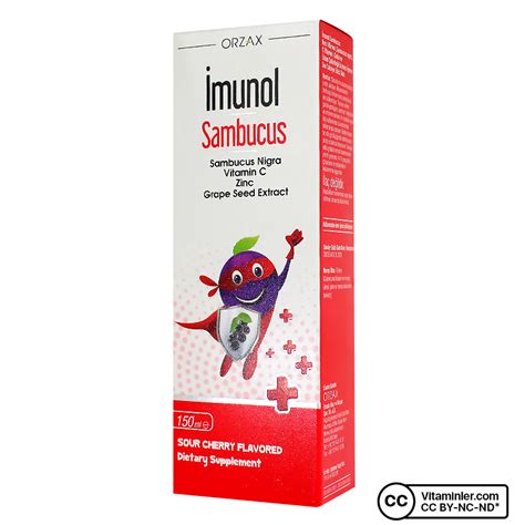 Orzax Imunol Sambucus Nigra Şurup 150 Ml Vitaminler
