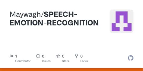 GitHub Maywagh SPEECH EMOTION RECOGNITION