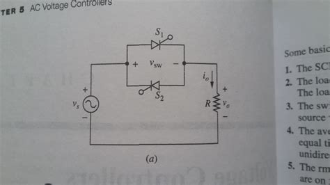 Solved The Single Phase Ac Voltage Controller Of Fig A Chegg