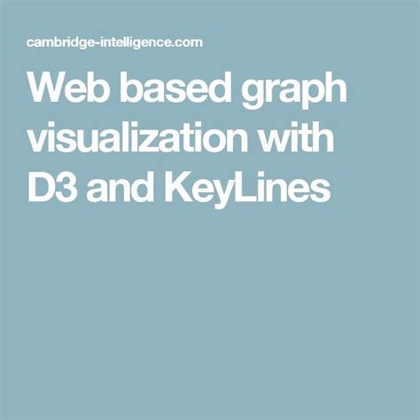 Web Based Graph Visualization With D3 And Keylines Graph