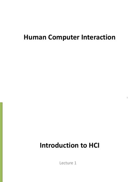 Hci Lecture12 Pdf Humancomputer Interaction Usability
