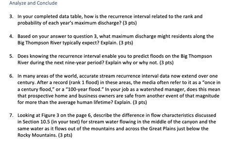 solved analyze and conclude 3 in your completed data table