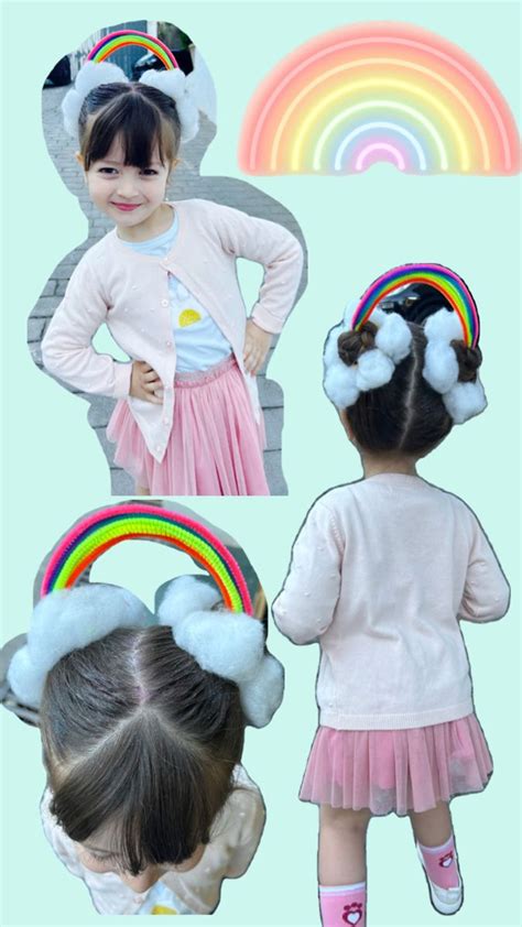 Crazy Hair Day Rainbow Peinados Divertidos Peinados Infantiles