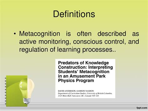อภปญญา Metacognition ppt download