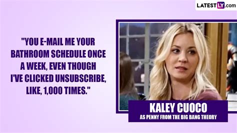 Hollywood News Kaley Cuoco S Best The Big Bang Theory Quotes LatestLY