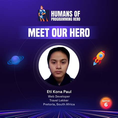 Humans Of Programming Hero On Linkedin Challenges Success