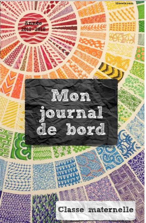 Journal De Bord 2018 2019 Idecole Journal De Bord Idées Pour Lécole Journal De Classe