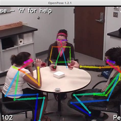 Openpose Output On A Sample Frame From The Gft Dataset Download Scientific Diagram