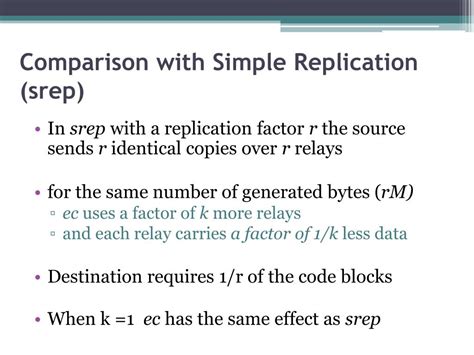 Ppt Erasure Coding Based Routing For Opportunistic Networks