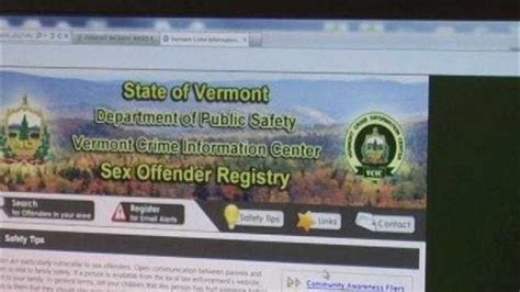 Vt Unveils New Sex Offender Registry And Database