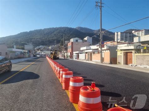 사천 수도교~벌리신호등 도시계획도로 설 연휴 임시개통