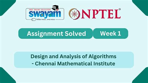Design And Analysis Of Algorithms Week 1 Nptel Answers 2025 Nptel