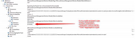 C Missing Monitoring Metric Values On Microsoftautomation Resource Stack Overflow
