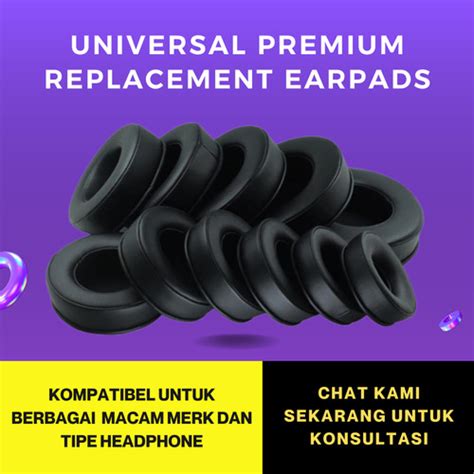 Promo Earpad Universal Bulat Headphone Cushion Pad Ear Pads Round Earcup Mm Velvet Kab