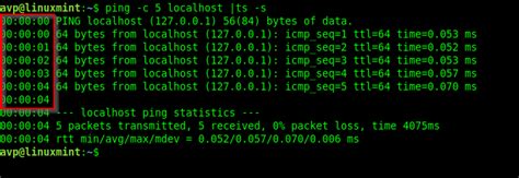 Add Timestamps Using The Ts Command In Linux I Have A Pc