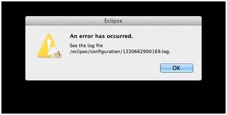 Eclipse An Error Has Occurred Techyv Com