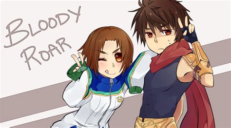 Nonomura Uriko And Ogami Kenji Bloody Roar Danbooru