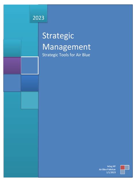 Air Blue Strategic Management Mohib Hussain Obaid Khan Musanif Shah