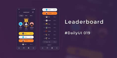Figma Leaderboard Mobile App Template Ui4free
