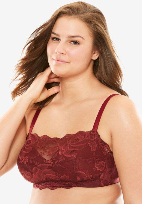 Lace Wireless Cami Bra By Comfort Choice® Plus Size Intimates Fullbeauty