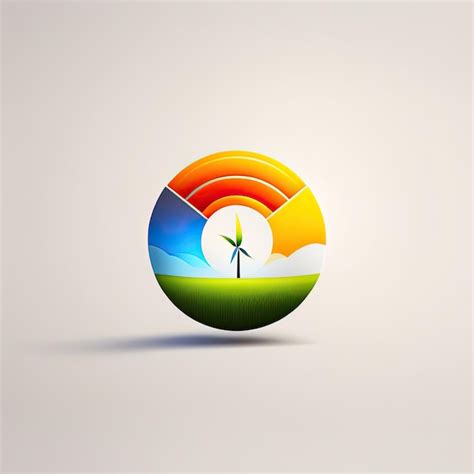 Premium Ai Image Abstract And Minimal Renewable Logo