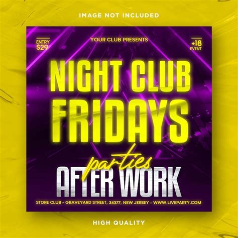 Premium Psd Night Club Flyer Template Design Premium Psd Night Club Flyer Template Design
