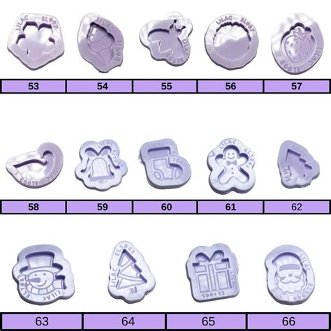 Kit 10 Mini Moldes Estúdio Lilac Moldes De Silicone Para Resina