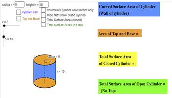 Volume And Surface Area Cylinders Year 9 Planning Tool