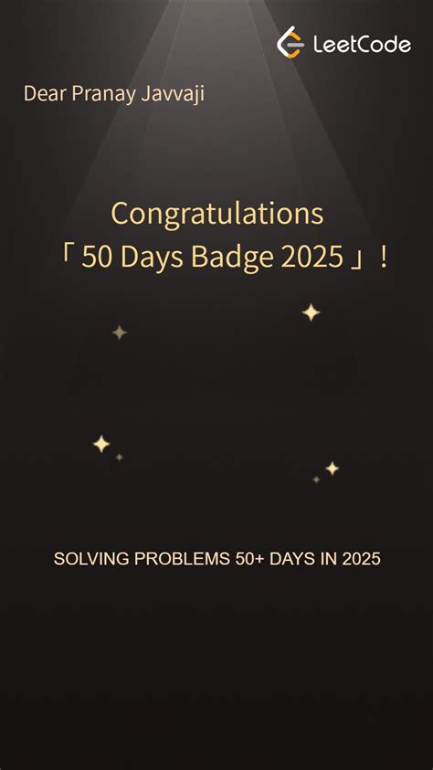 Leetcode Dsa Academicgrowth Codingpractice Problemsolving Pranay Javvaji