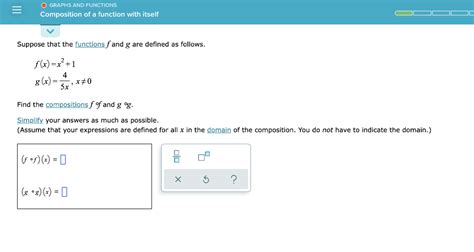 Solved O GRAPHS AND FUNCTIONS Composition Of A Function With Chegg