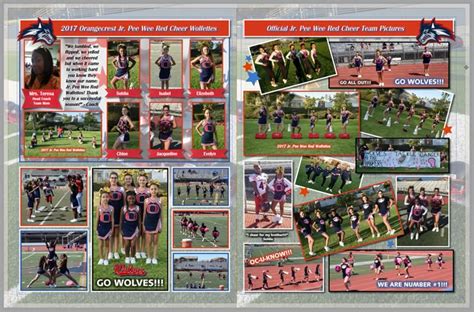 A Yearbook Page Example I Created For A Football Team Yearbook
