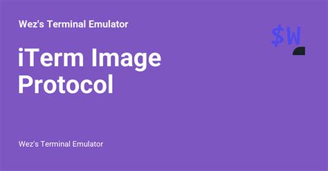 ITerm Image Protocol Wez S Terminal Emulator