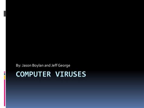 Computer Viruses