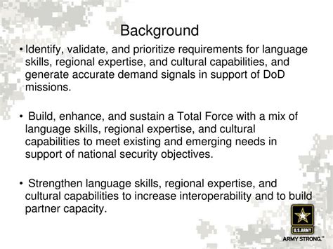 PPT U S Army Language Programs USAREC Language Advocate SFC Jeffrey Henry PowerPoint