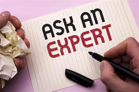 Word Writing Text Ask An Expert Business Concept For Consult A Professional Asking For Advice