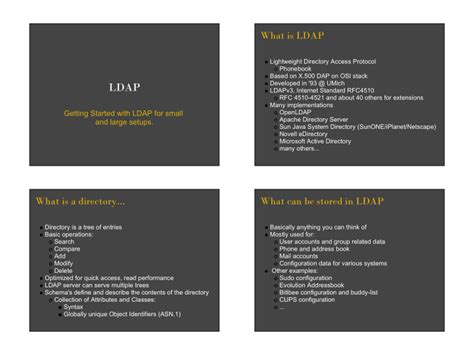 [ppt] ldap ldapv3 internet standard rfc4510 rfc 4510 4521 and about
