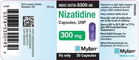 Nizatidine By Mylan Pharmaceuticals Inc Nizatidine Capsule