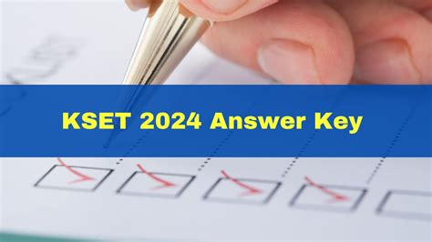 Kset 2024 Answer Key Out Heres