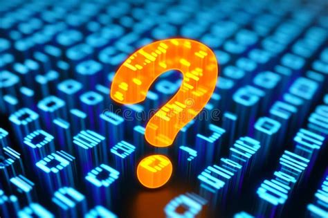 A Digital Screen Shows A Question Mark Icon With Glitches Indicating
