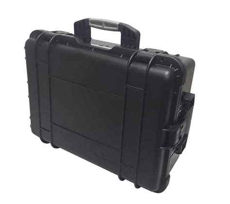 Waterproof Plastic Carry Box With Handle Black Hard Protective