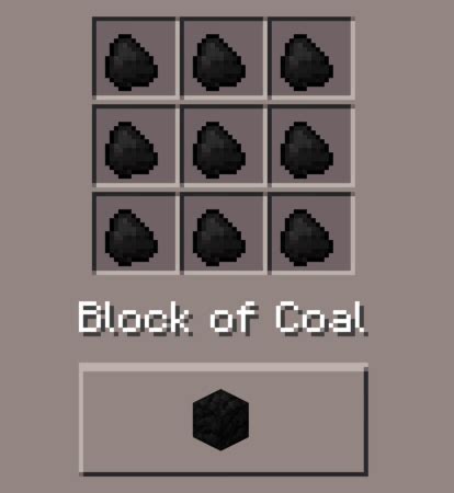 Block Of Coal Minecraft Pocket Edition Canteach