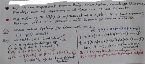 Time Variant And Time Invariant Systems Signals And Systems Engineerstutor