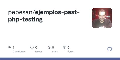 GitHub Pepesan Ejemplos Pest Php Testing