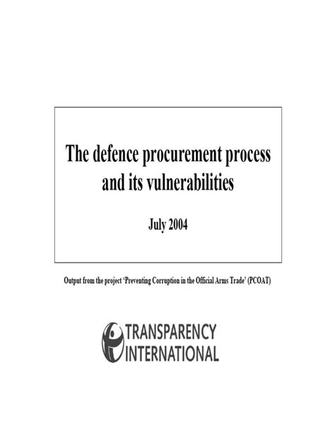 Defence Procurement Processes Pdf Procurement Business